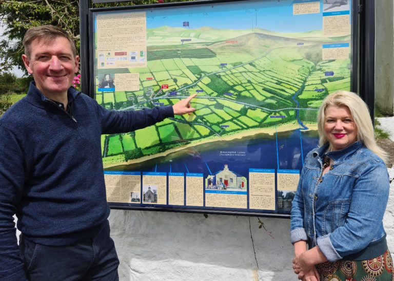 Heritage Interpretative Panel Unveiled in Lacken - Wicklow Uplands