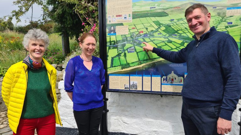 Heritage Interpretative Panel Unveiled in Lacken - Wicklow Uplands