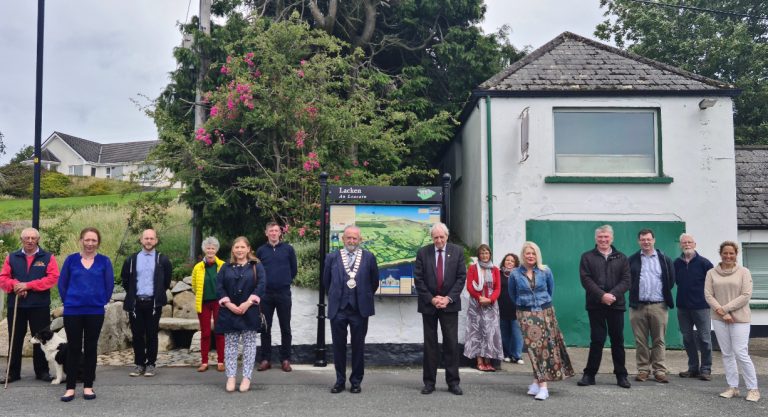 Heritage Interpretative Panel Unveiled in Lacken - Wicklow Uplands
